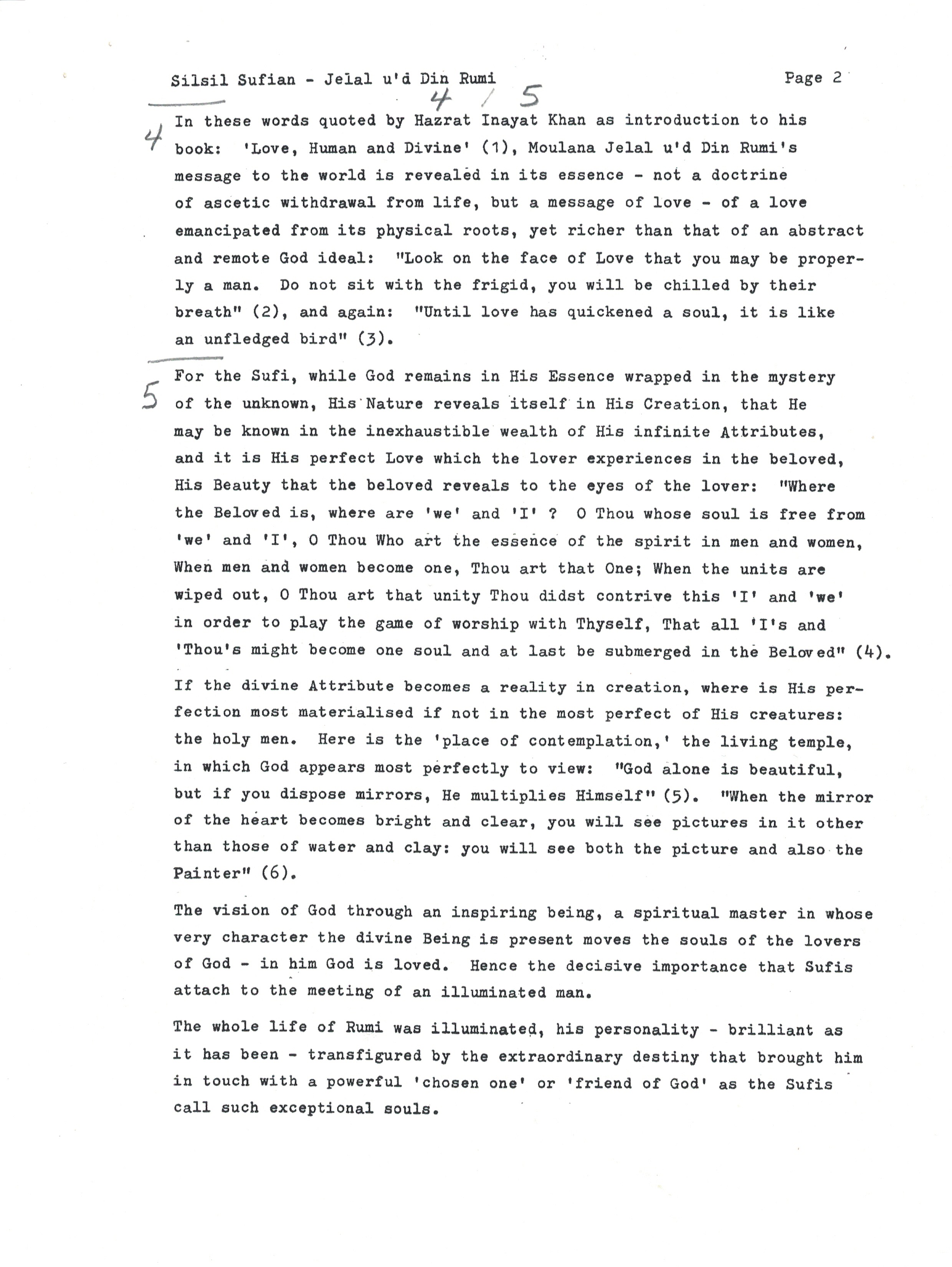 Rumi 4 – One World